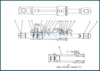 China 2438U693R100 Piston Rod Seal Repair Kit Use In Arm Cylinder KOBELCO for sale