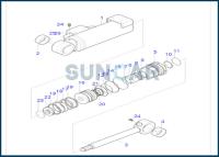China 2440-9164K 24409164K Dozer Oil Cylinder Seal Kit Fits DOOSAN DH130LC-V for sale