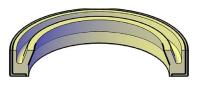 China Seal Lip Type Dust Wiper Seals For C-A-T Machinery PUR Material for sale