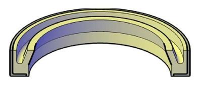 China Seal Lip Type Dust Wiper Seals For C-A-T Machinery PUR Material for sale