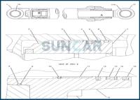 China CA1659420 165-9420 1659420 Boom Bucket Cylinder Service Kit For C-A-T 315BL for sale
