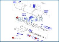 China 2274-1008BKT 22741008BKT Track Adjuster Seal Repair Kit For DH130LC-V for sale
