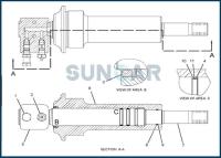 China CA2979133 297-9133 2979133 Track Adjuster Seal Repair Kit For C-A-T E311DL for sale