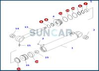 China 707-99-34550 7079934550 Steering Cylinder Seal Kit For KOMATSU WD500 WA500 for sale