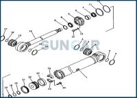 China 707-01-02010 7070102010 Lift Cylinder Seal Service Kit For KOMATSU WD600-1 for sale