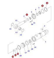 China 707-01-02040 7070102040 Tilt And Pitch Cylinder Seal Kit For KOMATSU WD600-1 for sale