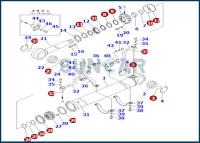 China 707-99-56190 7079956190 Lift Cylinder Service Kit For Wheel Dozer KOMATSU WD600-3 for sale