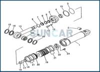 China 707-99-85300 7079985300 Tilt Cylinder Service Kit For KOMATSU WA900-3 for sale