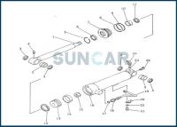 China 236-63-62500 2366362500 Articulate Cylinder Seal Kit For GD200A-1 for sale