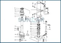 China 236-63-11104 2366311104 Blade Lift Cylinder Service Kit For GD22H-1 for sale