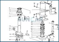 China 236-63-11105 2366311105 Blade Lift Cylinder Seal Repair Kit For GD22AC-1A KOMATSU for sale