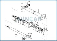 China 237-63-62300 2376362300 Articulate Cylinder Seal Repair Kit For GD28AC-1 for sale