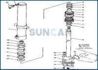 China 237-63-12100 2376312100 Blade Lift Cylinder Seal Repair Kit For GRADERS KOMATSU for sale