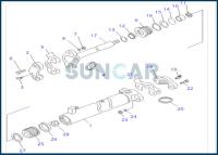 China 707-98-12170 7079812170 Drawbar Shift Cylinder Service Kit For Komatsu Graders GD305A-1 for sale