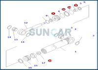 China 23D-63-18101 23D6318101  Seal Kit For KOMATSU Hydrualic Piping GC50-1-5R GC50-1 GD305A-1 GD355A-1 GD405A-2S GD405A-2 for sale
