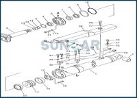 China 707-98-45610 7079845610 Blade Lift Cylinder Seal Repair Kit For KOMATSU D135A-1 D135A-2 for sale