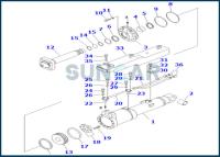 China 707-98-64410 7079864410 Blade Tilt Cylinder Seal Repair Kit For Bulldozer D135A for sale