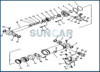 China 707-99-73050 7079973050 Ripper Life Cylinder Service Kit Fits Bulldozer D275A-2 for sale
