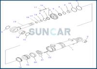 China 707-99-73070 7079973070 Blade Tilt Cylinder Service Kit Fits KOMATSU D275A-2 for sale