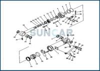 China 707-99-64405 7079964405 Ripper Tilt Cylinder Service Kit Fits Bulldozer KOMATSU D275A-2 for sale