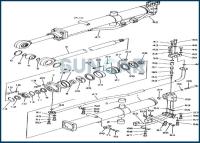China 195-63-05110 1956305110 Blade Tilt Cylinder Service Kit For D355A-3 for sale