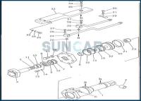 China 195-63-05130 1956305130 Blade Tilt Cylinder Service Kit Fits D355A-3 D355A-5 for sale