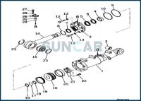 China 707-99-74420 7079974420 Blade Tilt Service Kit Fits D375A-3D KOMATSU for sale