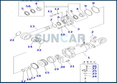 China 707-99-74450 7079974450 Blade Tilt Cylinder Service Kit For KOMATSU D375A-3D for sale