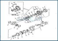 China 707-99-74100 7079974100 Ripper Tilt Cylinder Seal Repair Kit Fits KOMATSU D375A-5D for sale