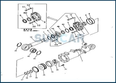 China 707-99-74100 7079974100 Ripper Tilt Cylinder Seal Repair Kit Fits KOMATSU D375A-5D for sale