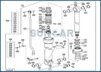 China AH225135 Arm Cylinder Seals Repair Kit Fits DEERE 2154D 225CLC for sale