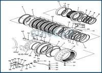 China 568-33-00021 5683300021 Floating Seal Fits Komatsu DumpTruck Rear Brake HD460-1 HD680-2 for sale