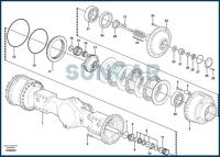 China 11143309 VOE 11143309 VOE11143309 Floating Rotary Oil Seal Ring For SUNCARSUNCARVOLVO A35E A40E for sale