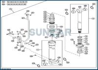 China 4S00715 Boom Cylinder Seal Kit DEERE Parts For 240DLC 2554 for sale