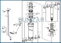 China FYA00006591 Arm Cylinder Service Kit For DEERE 240DLC 250GLC for sale