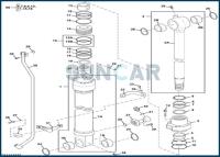 China FYA00001401 Bucket Cylinder Seal Repair Kit For DEERE 350GLC 3754D for sale