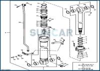 China 4667663 Arm Cylinder Service Kits For DEERE 190DW 180GLC for sale