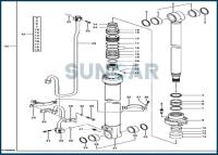 China AH173457 Boom Cylinder Seal Kit For DEERE 200CLC 909K 803M for sale