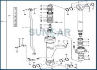 China AH173444 DEERE Arm Cylinder Repair Seal Kit for 909MH 953M 959K for sale
