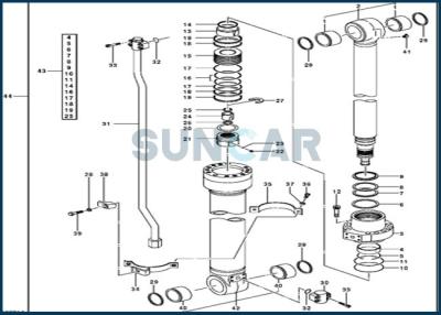 China AH173444 DEERE Arm Cylinder Repair Seal Kit for 909MH 953M 959K for sale