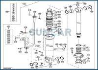 China DEERE-4614118 Boom Cylinder Service Kit for Excavator Deere 210 for sale