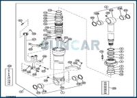 China 4662884 Positioning Cylinder Seal Kit fits DEERE 2154D 2054 for sale