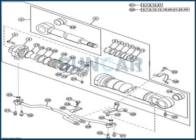 China AT264437 Boom Cylinder Seal Kit for DEERE 200LC 2054 270LC for sale