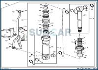 China 4S00783 DEERE Boom Cylinder Seal Repair Kits fits 380GLC 350GLC for sale
