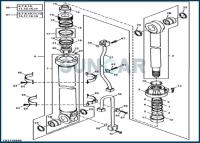 China 4S00956 DEERE Arm Cylinder Service Kits for Excavator 450LC 750 for sale