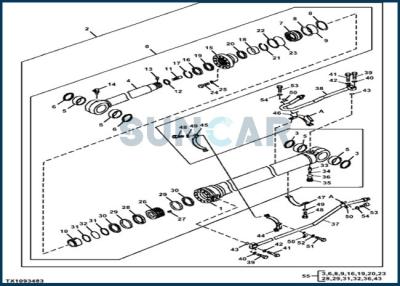 China 4640118 DEERE  Seal Repair Kit for Dipper Stick Arm Cylinder 350GLC 350DLC for sale