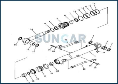 China 707-99-14430 7079914430 Boom Cylinder Seal Kit for KOMATSU PC10-7 for sale
