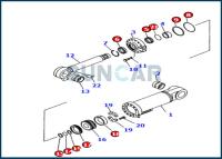 China 707-99-73140 7079973140 Dump Cylinder Seal Repair Kit for KOMATSU Loader Compactor for sale