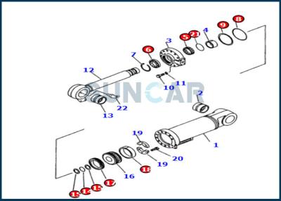 China 707-99-73140 7079973140 Dump Cylinder Seal Repair Kit for KOMATSU Loader Compactor for sale