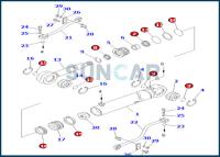 China 707-99-44500 7079944500 Lift Cylinder Service Kit for KOMATSU WF450T-3 for sale